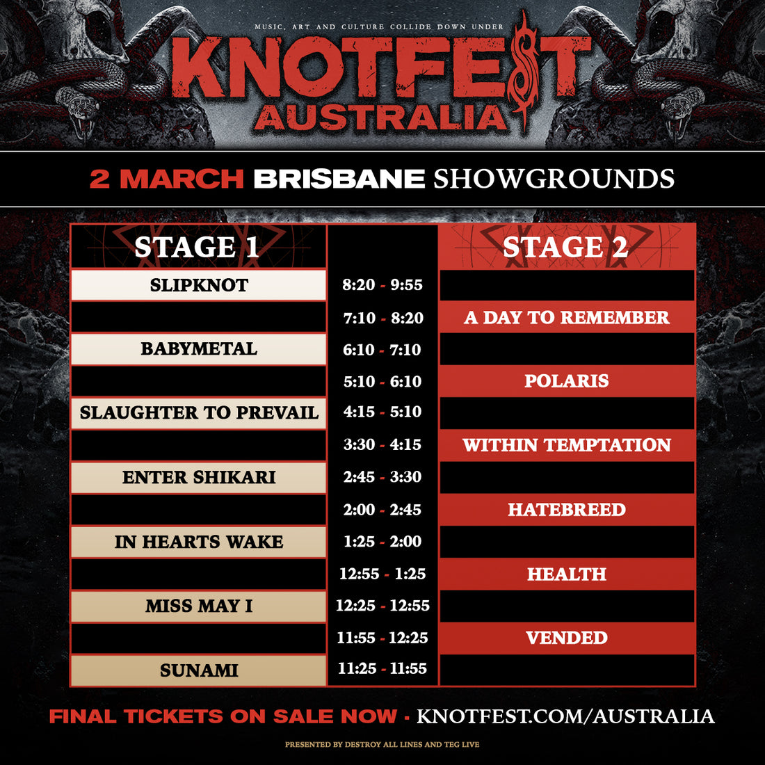Knotfest Australia Brisbane - Knotfest